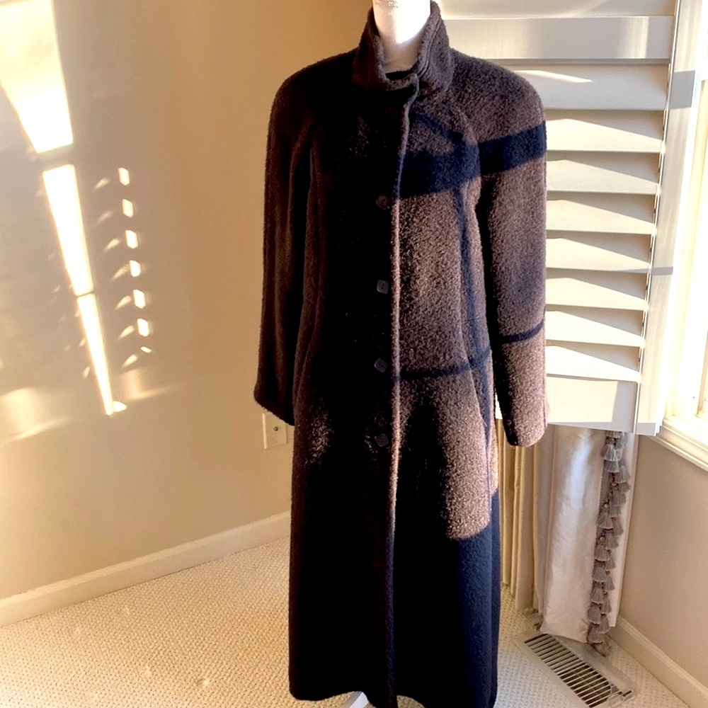 One Of Kind: Alpaca Suri & Wool Coat! One Of A Kind! - Gem